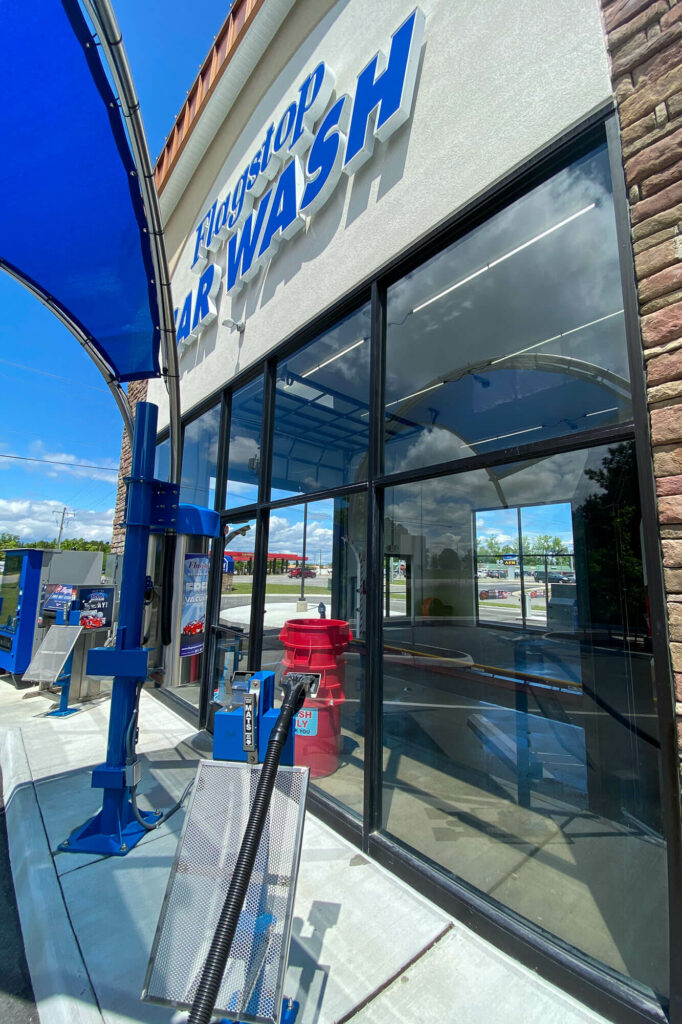 Flagstop-Ashland-VA-glass-install | Carraway Glass